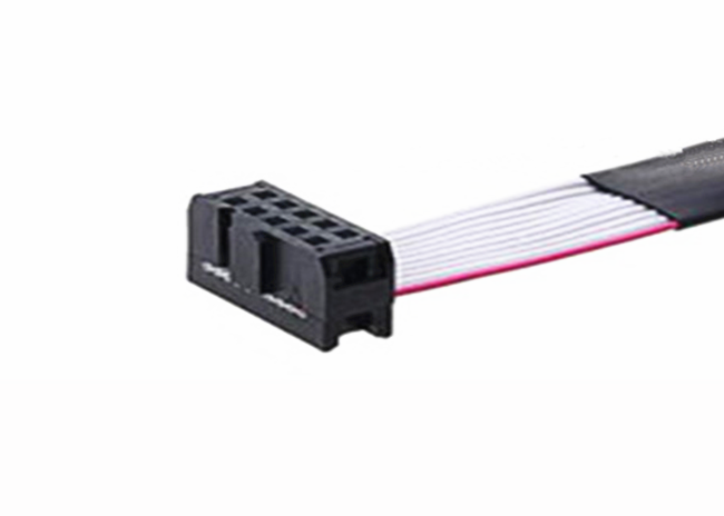 UL2651# AWG28のDB9メス コネクタへの平らなリボン・ケーブル アセンブリ2x5P IDC